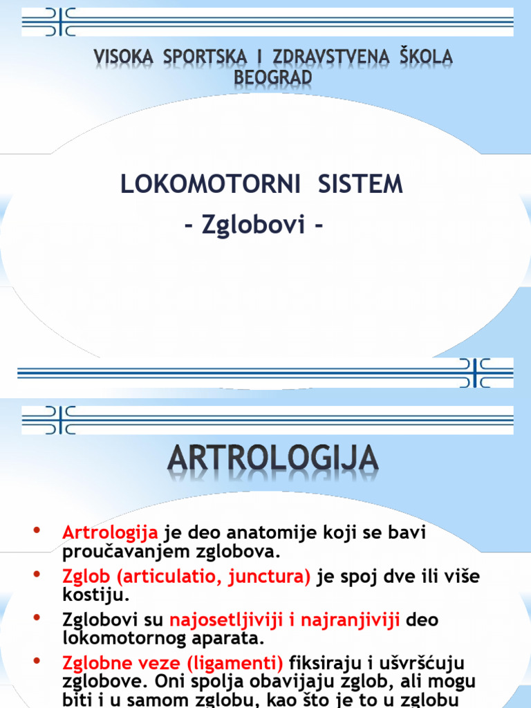 Zglobovi | PDF