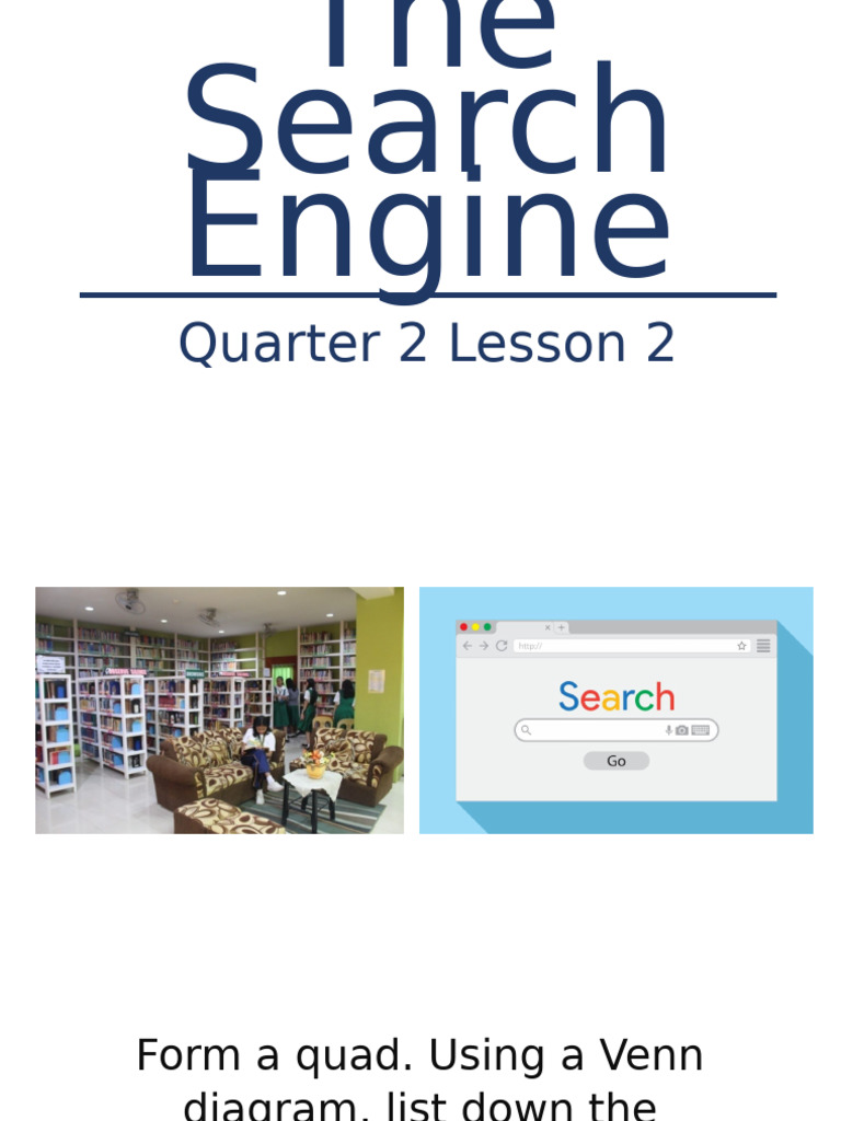 Library vs. Search Engine Comparison | PDF | Libraries | Internet