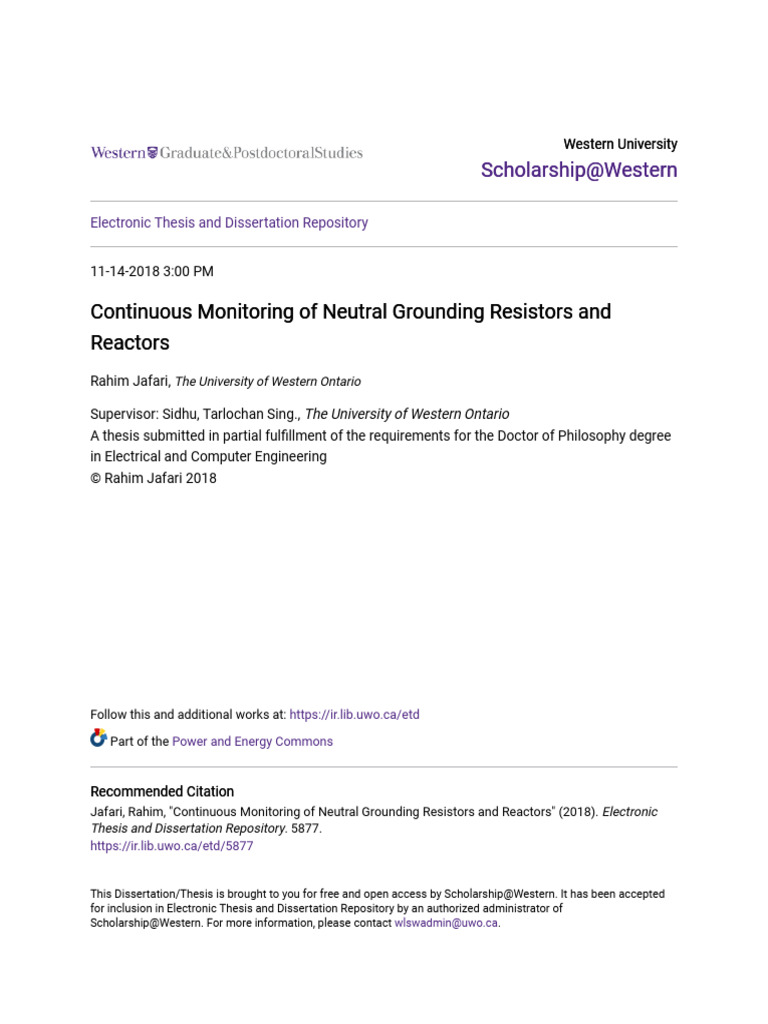 Continuous Monitoring of Grounding Devices | PDF | Inductor ...