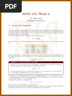 Limits Cheat Sheet | PDF