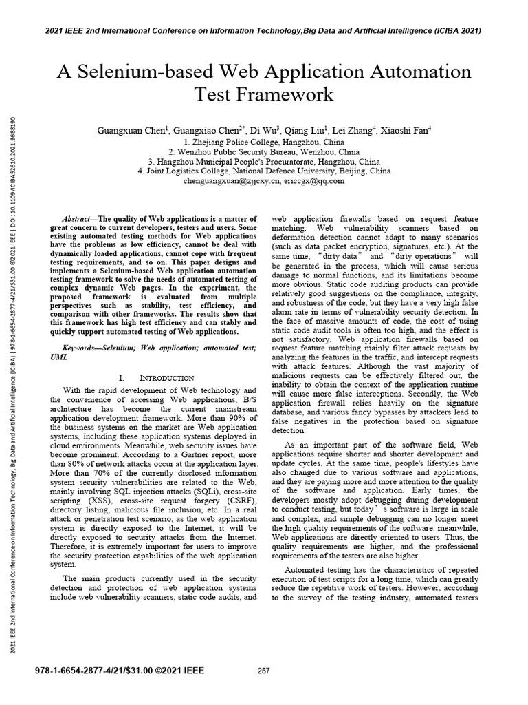 Selenium Web App Automation Framework | PDF | Selenium (Software ...