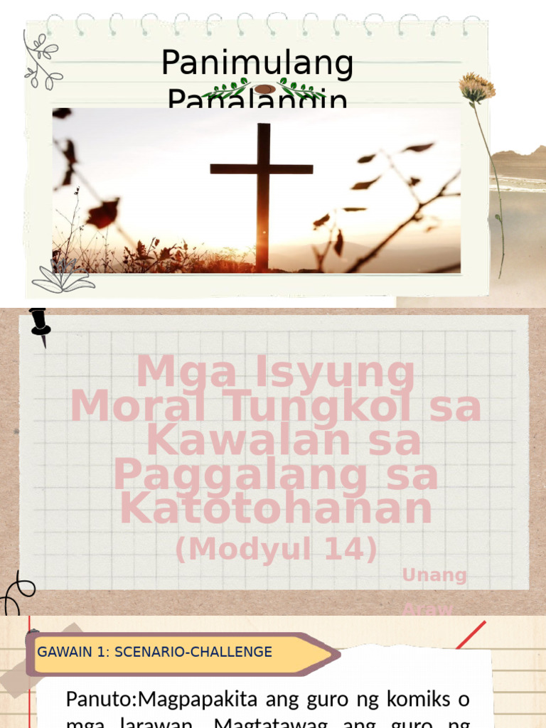 Week 6 Day 1 Katotohanan | PDF