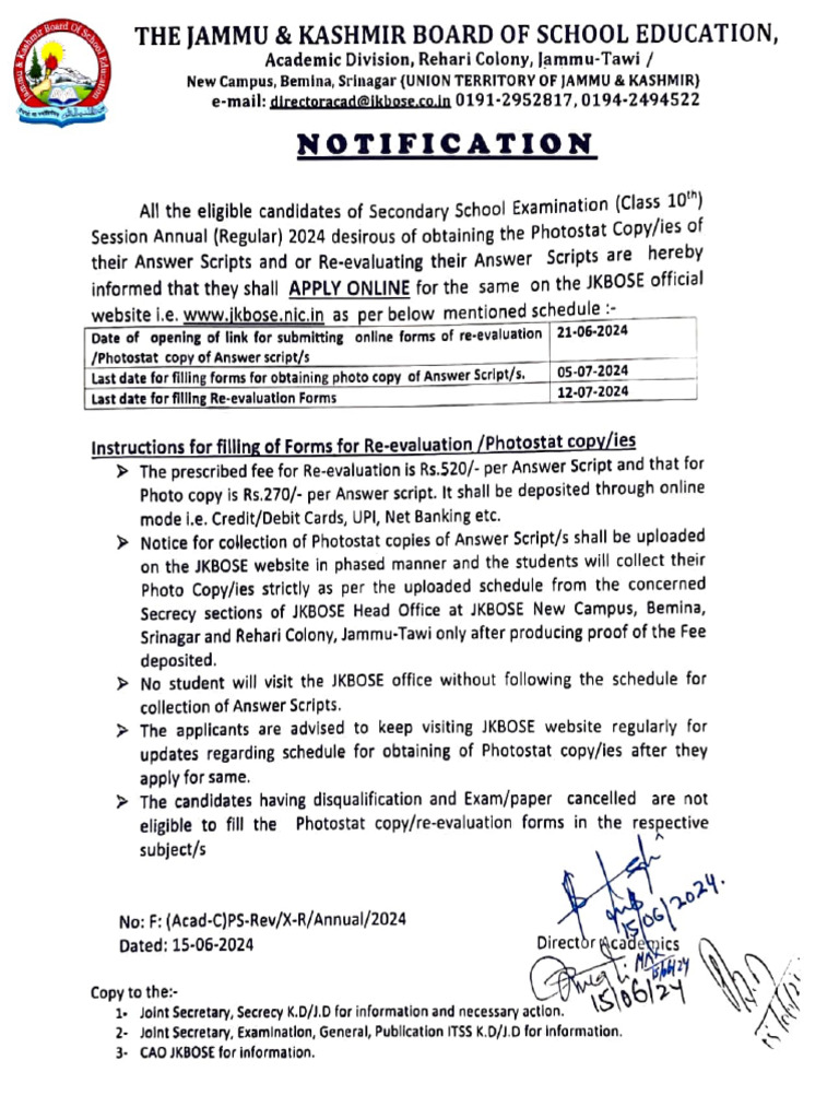 Reevaluation and Photostat Class 10th | PDF