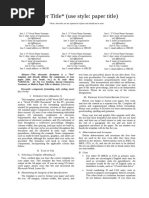 IEEE - Conference Template A4 | PDF | International System Of Units ...