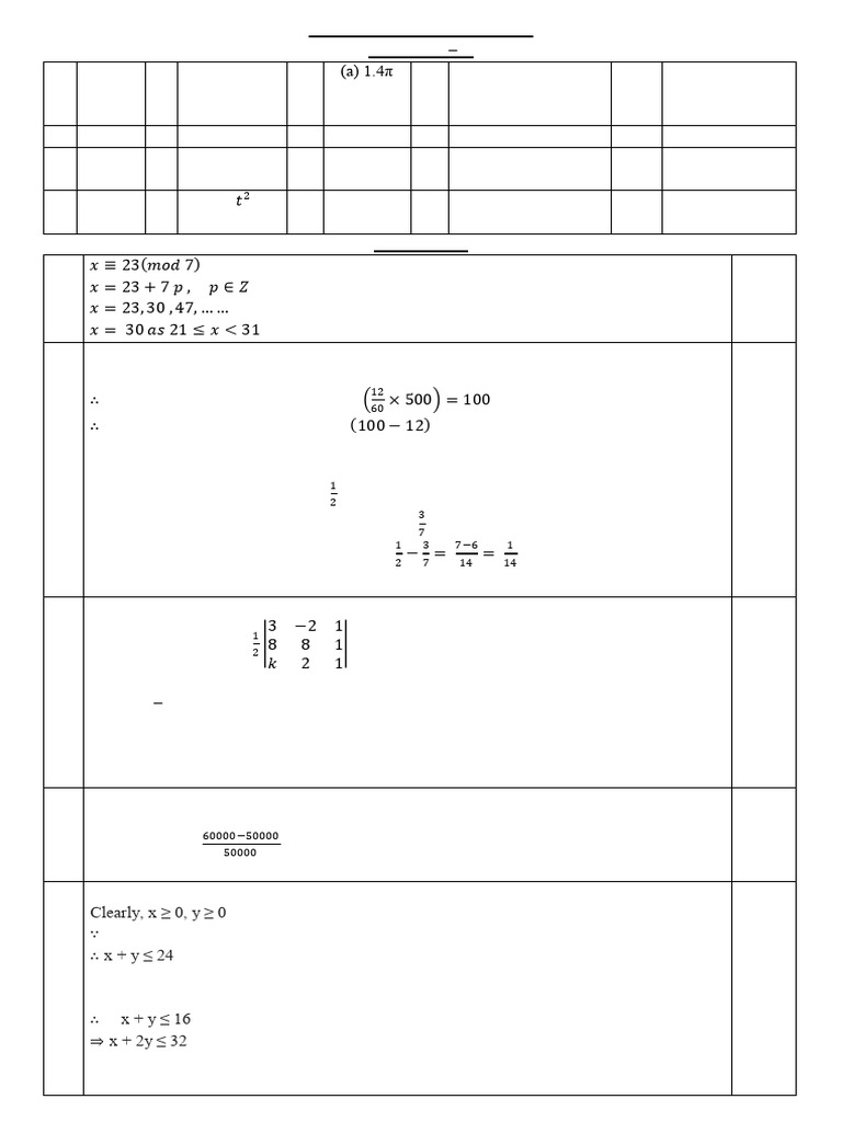 MS Mock Paper - 2 Applied Maths 12 | PDF