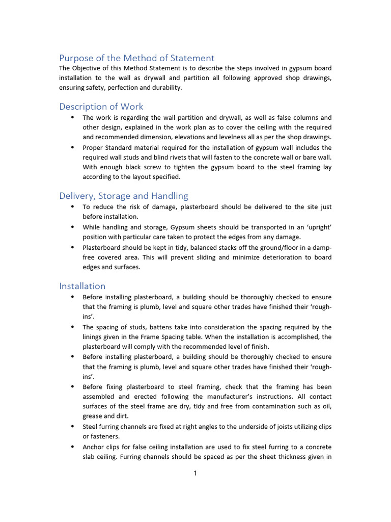 MSRA For Site Mobilization | PDF | Drywall | Framing (Construction)
