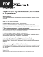1 Ang Konsepto NG Nasyonalismo Kasarinlan at Pagkabansa | PDF