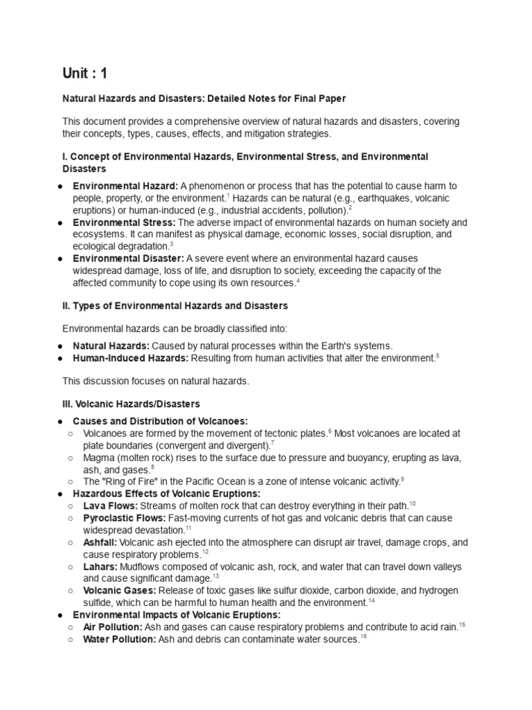 Natural Hazards and Disasters Overview | PDF | Volcano | Earthquakes
