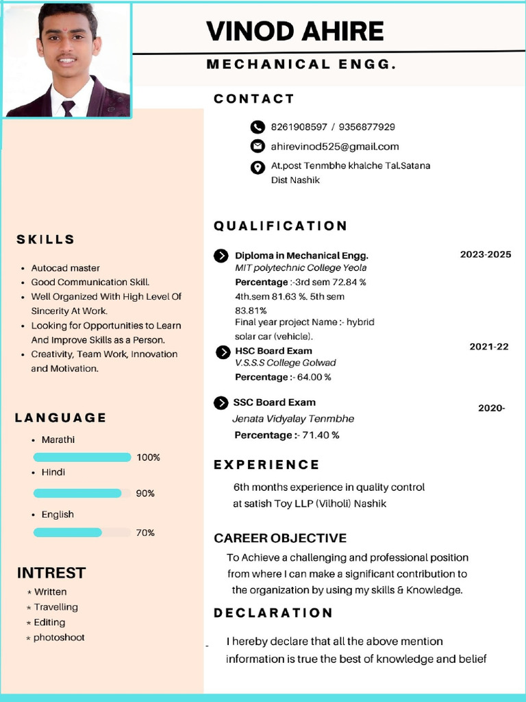 Vinu.. Resume | PDF