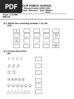 Class Nursery Maths | PDF