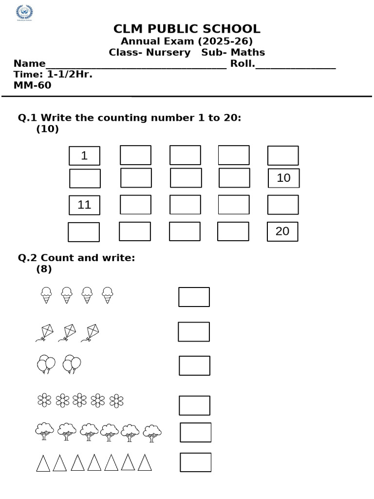 Nur Maths Term - 1 | PDF