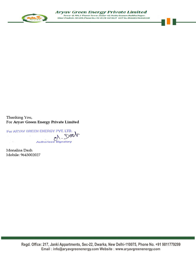 Commissioning Certificate for 5KW Solar Plant | PDF
