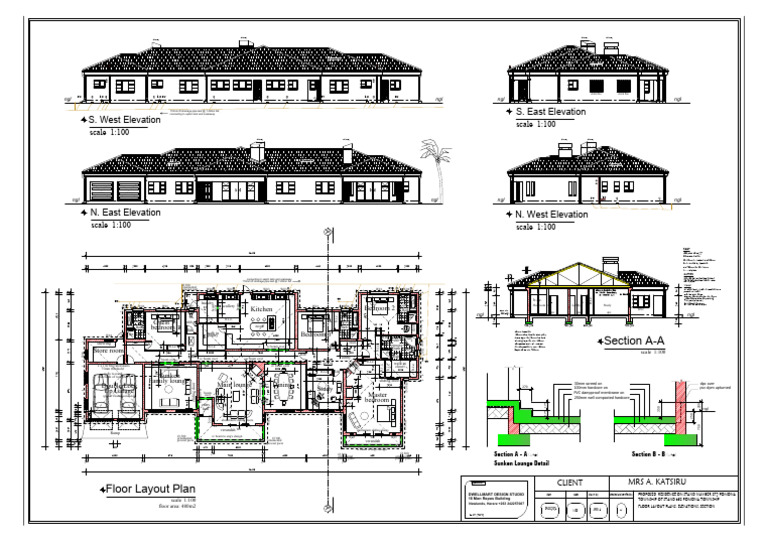 Proposed Residence Floor Plans | PDF | Architectural Elements ...