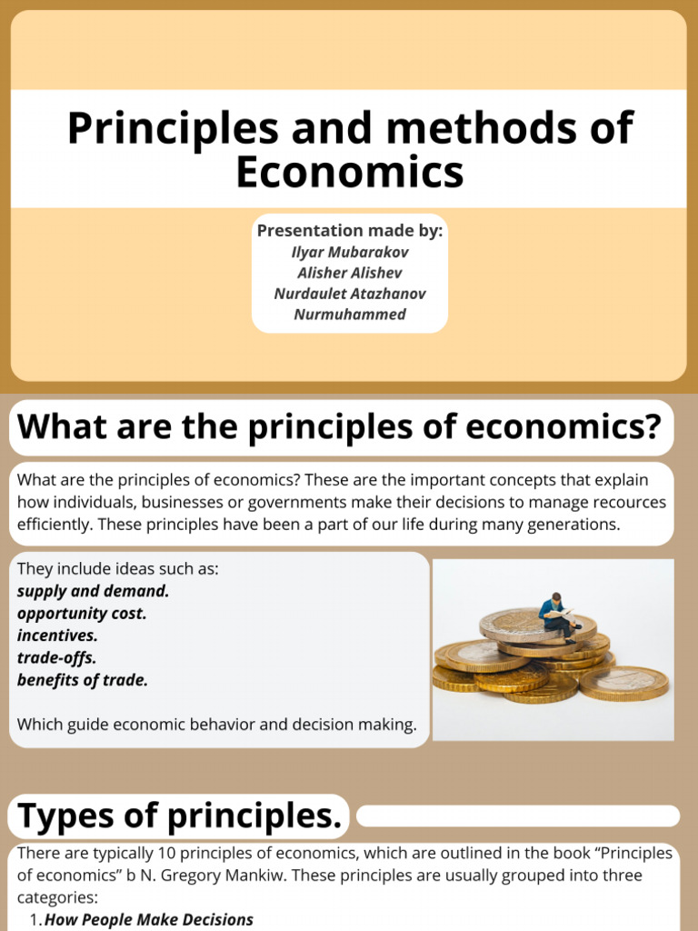 Principles and Methods of Economics | PDF