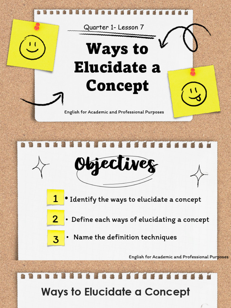 Eapp Lesson 7 Elucidating A Concept and Concept Paper | PDF | Definition | Concept