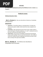 A Detailed Character Analysis of The Three Witches in Macbeth | PDF