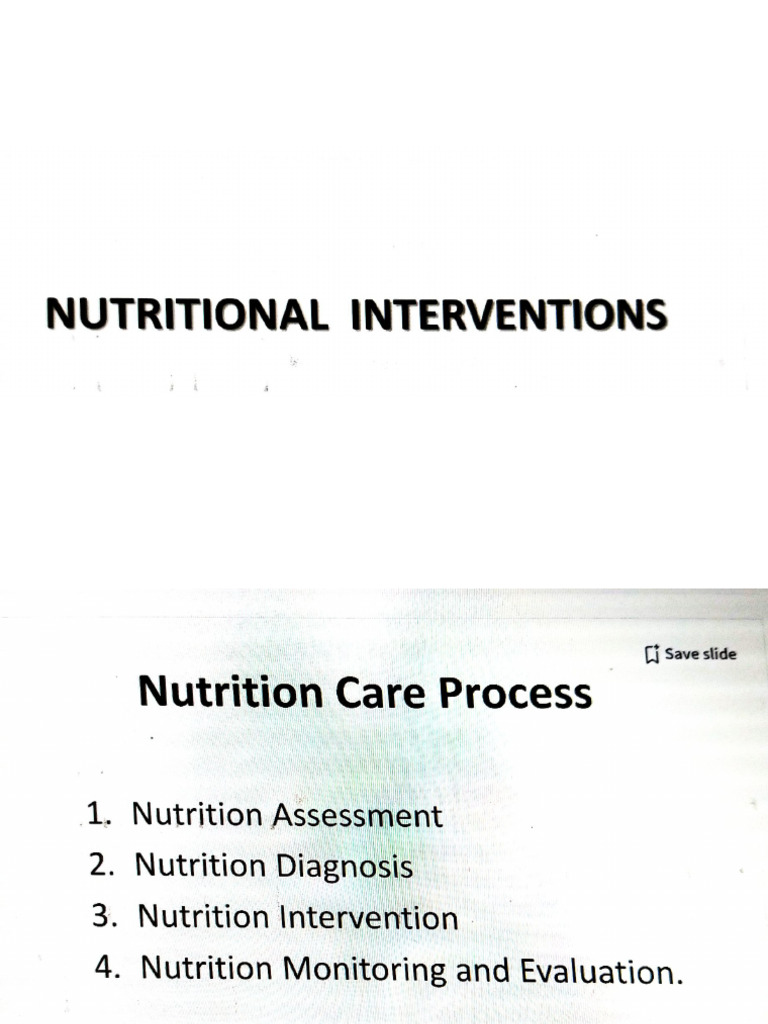 Nutritional Interventions - Counseling For Change | PDF