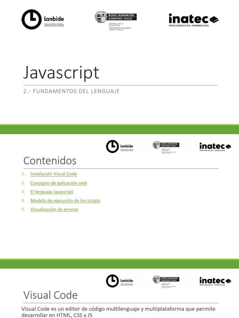 2.- JS Fundamentos | PDF | Script Java | HTML