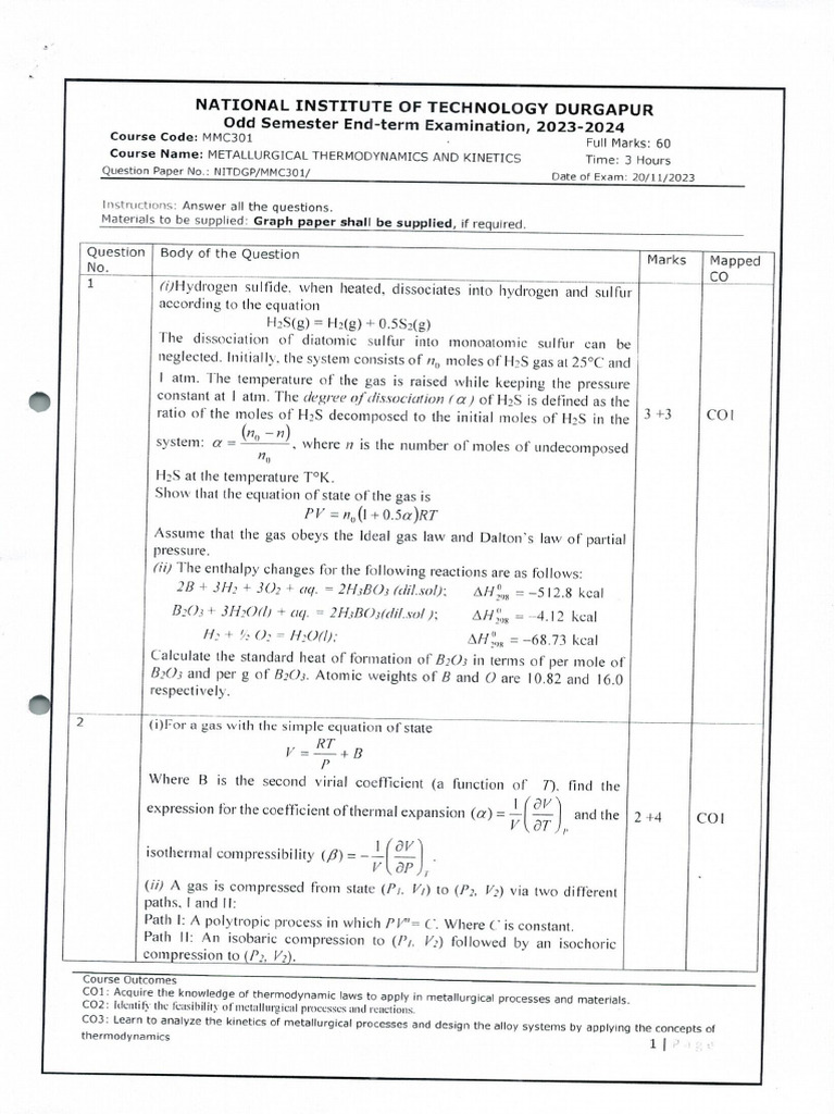 MMC Odd Sem End-Term 2023-24 | PDF