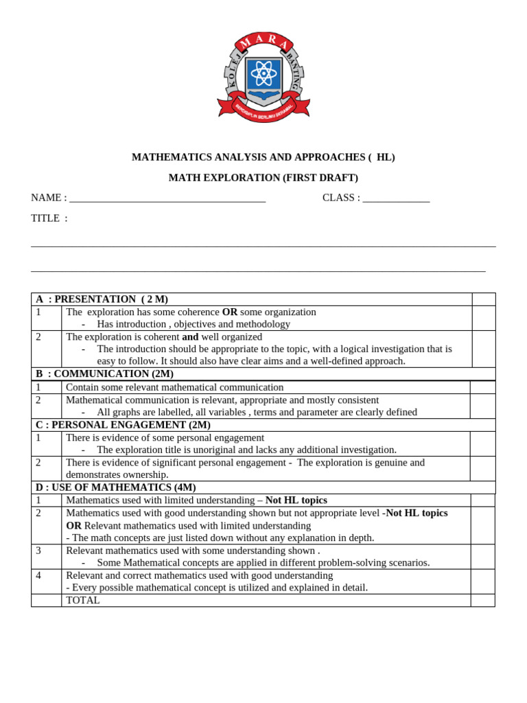 Score Sheet First Draft | PDF