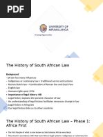 South African Legal System Overview | PDF | Roman Law | Apartheid