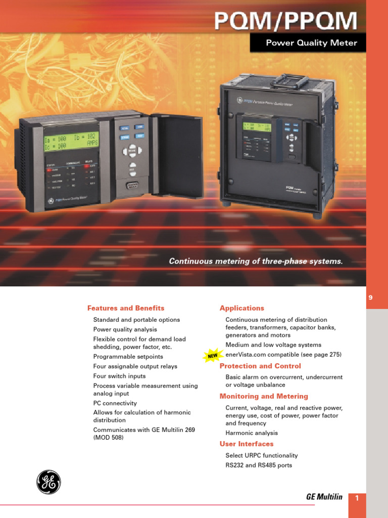 Power Quality Meter: Continuous Metering of Three-Phase Systems | PDF ...