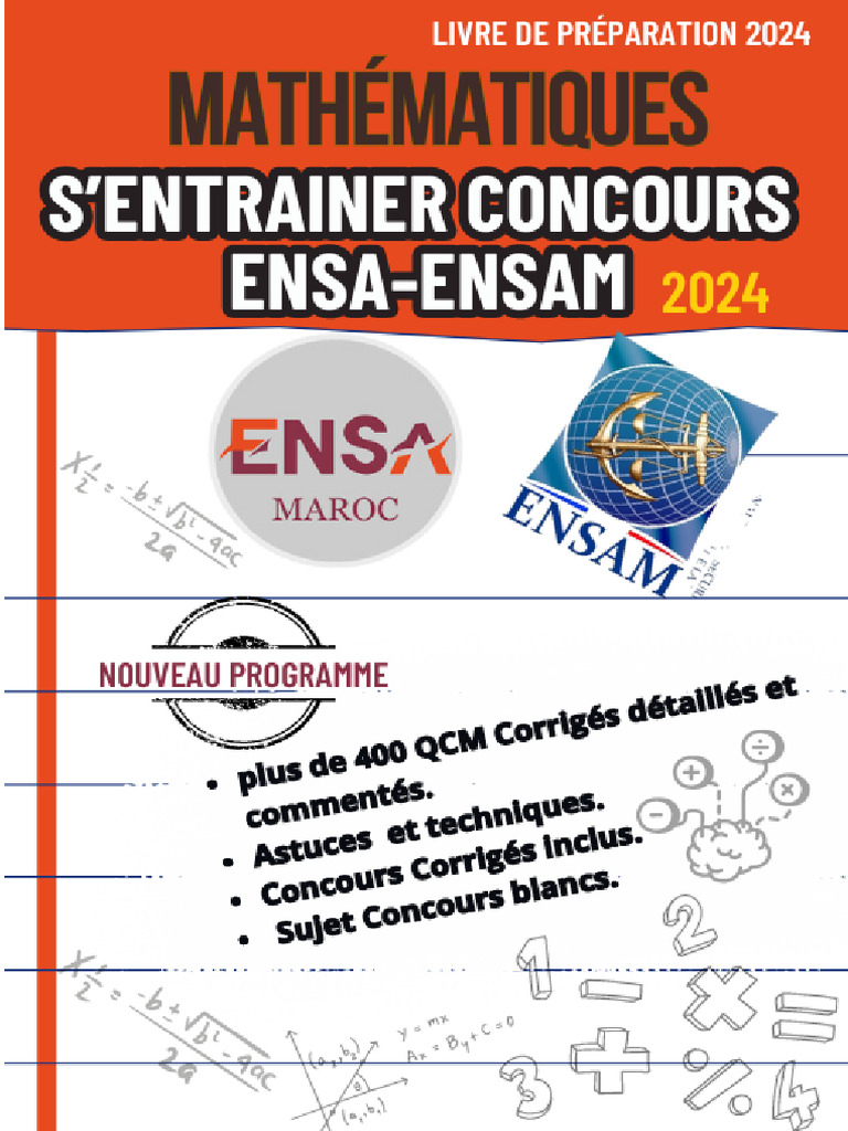 Livre Math Ensa-Ensam | PDF