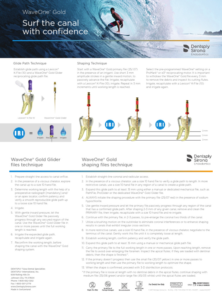End Step by Step Waveone Gold Reciprocating Files en | PDF