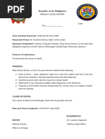 Medico-Legal Certificate Sample | PDF