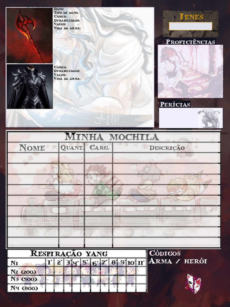 Ficha Erza ARMA_1-1 | PDF