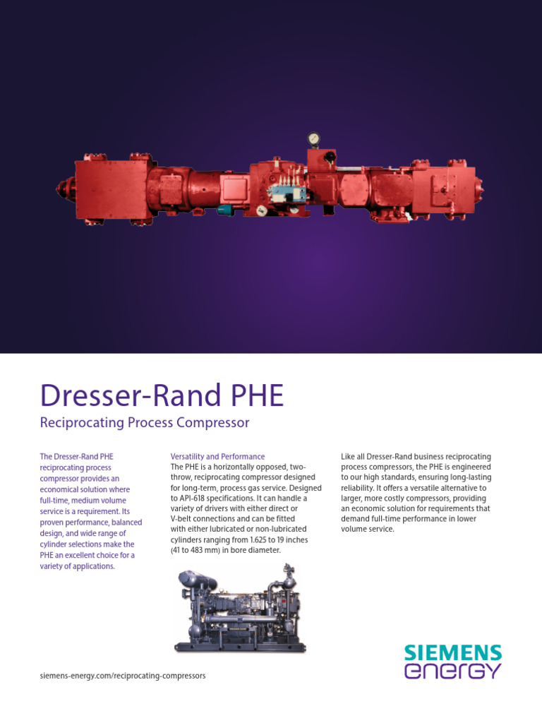 Dresser-Rand PHE Compressor Overview | PDF | Bearing (Mechanical ...