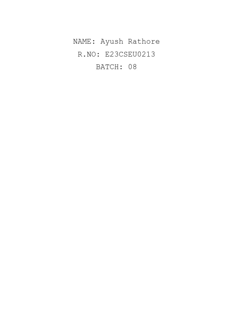 E23CSEU0213 Ayush Rathore (Environment and Sustainability) Workbook 1 | PDF | Life Cycle ...