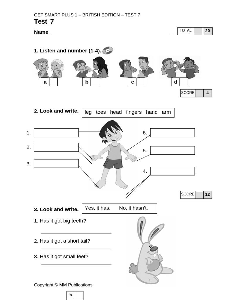 Get Smart_Plus_1_Brit_Test 7 | PDF