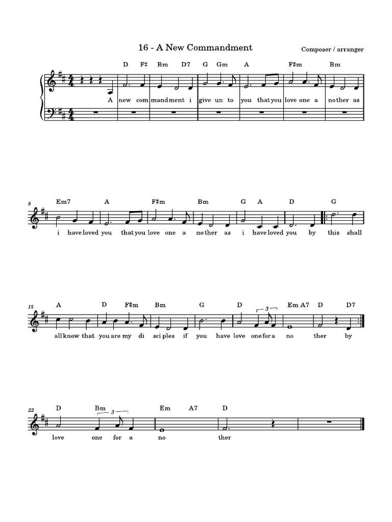 16 A New Commandment | PDF