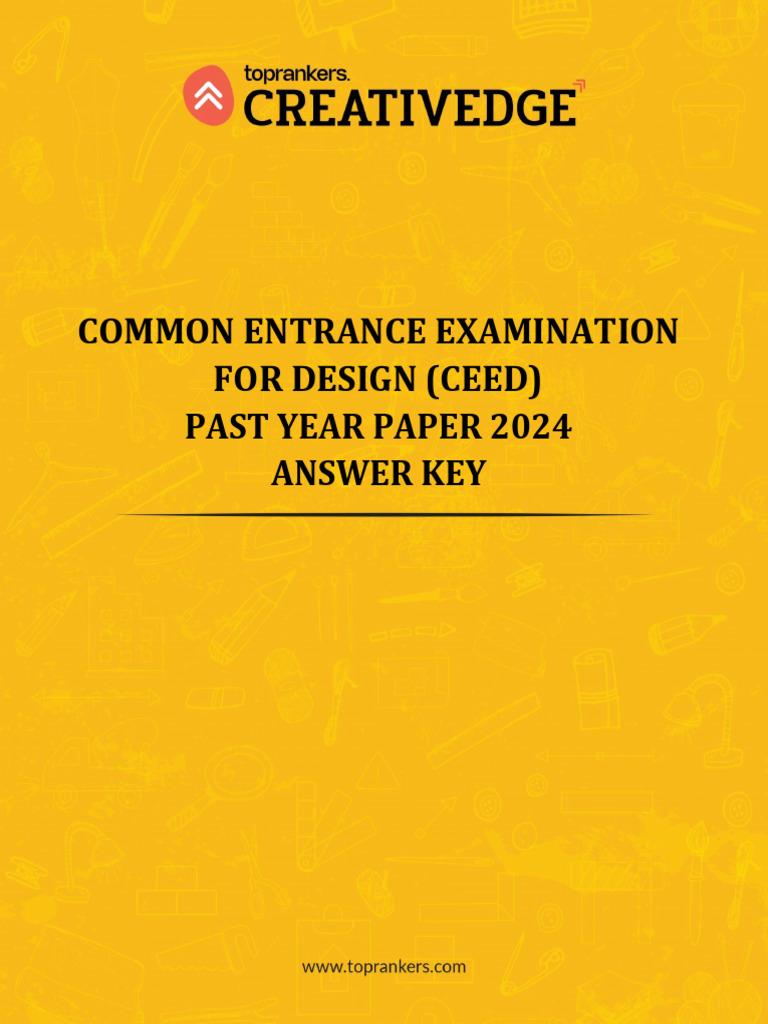 Ceed 2024 Pyp Questions Paper Answer Key 02807e84a9fa8 | PDF