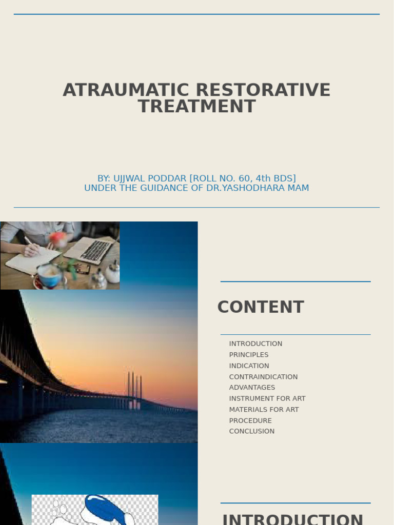 Atraumatic restoration treatment | PDF | Dentistry | Medical Specialties