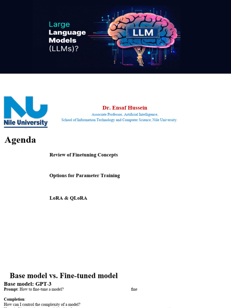 04 AIS421 Finetuning Part 2 | PDF | Integer (Computer Science) | Graphics Processing Unit