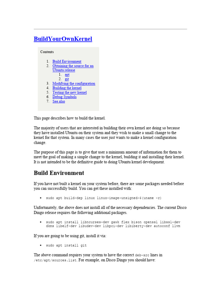 Build Your Own Kernel | PDF | Operating System Technology | Computer Engineering