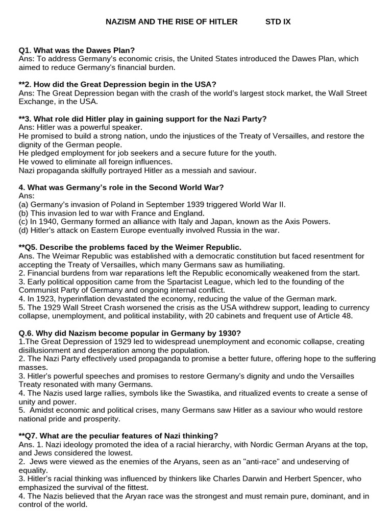 Hitler's Rise and Nazi Ideology | PDF | Nazi Germany | Nazism