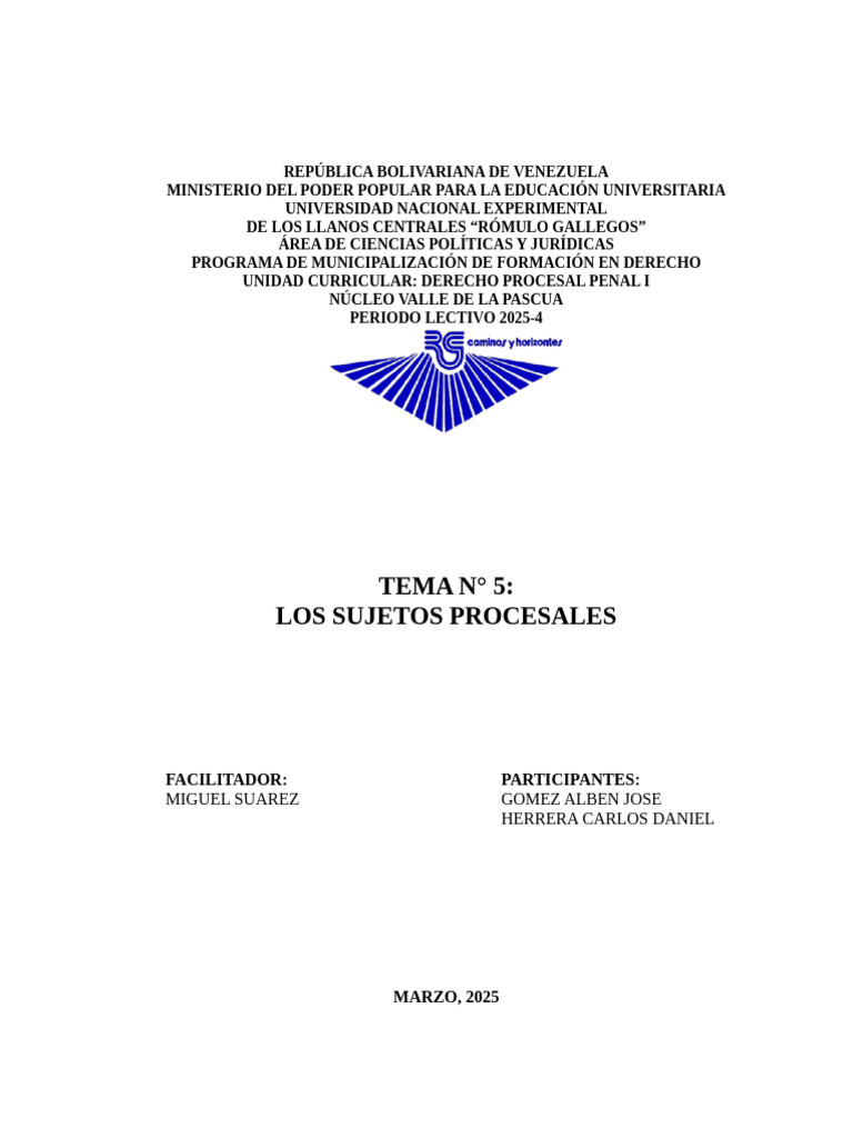 DPP I Tema 5 Trabajo (Alben Carlos) | PDF | Apelación | Policía