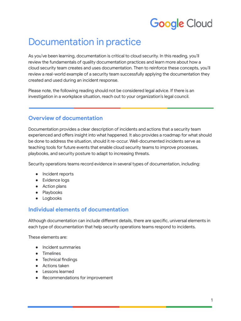 Documentation in Practice | PDF | Computer Security | Security