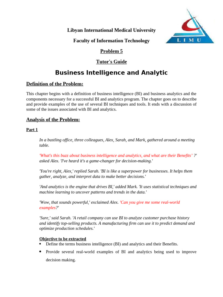 INFORMATION SYSTEM TG05 ch9 | PDF | Business Intelligence | Analytics