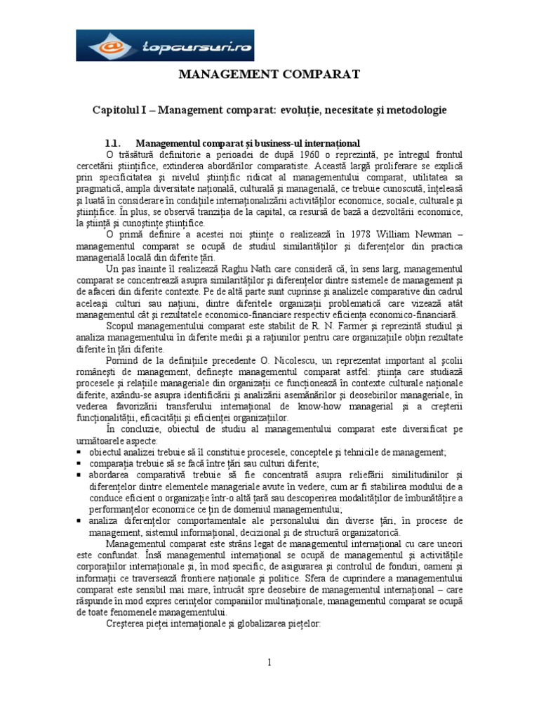 Management International Comparat | PDF