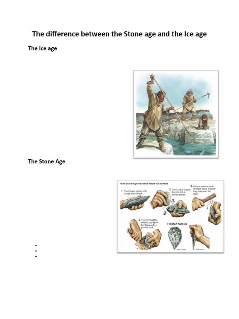 The Difference Between The Stone Age and The Ice Age | PDF