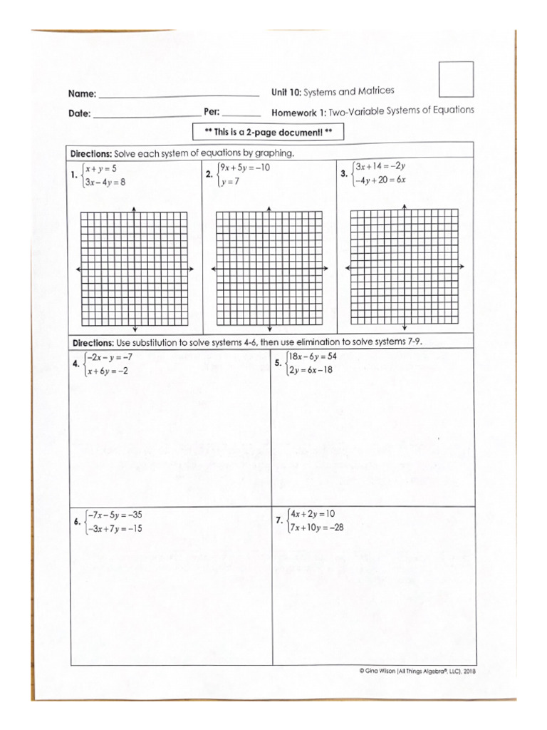 Solving Equations Review | PDF