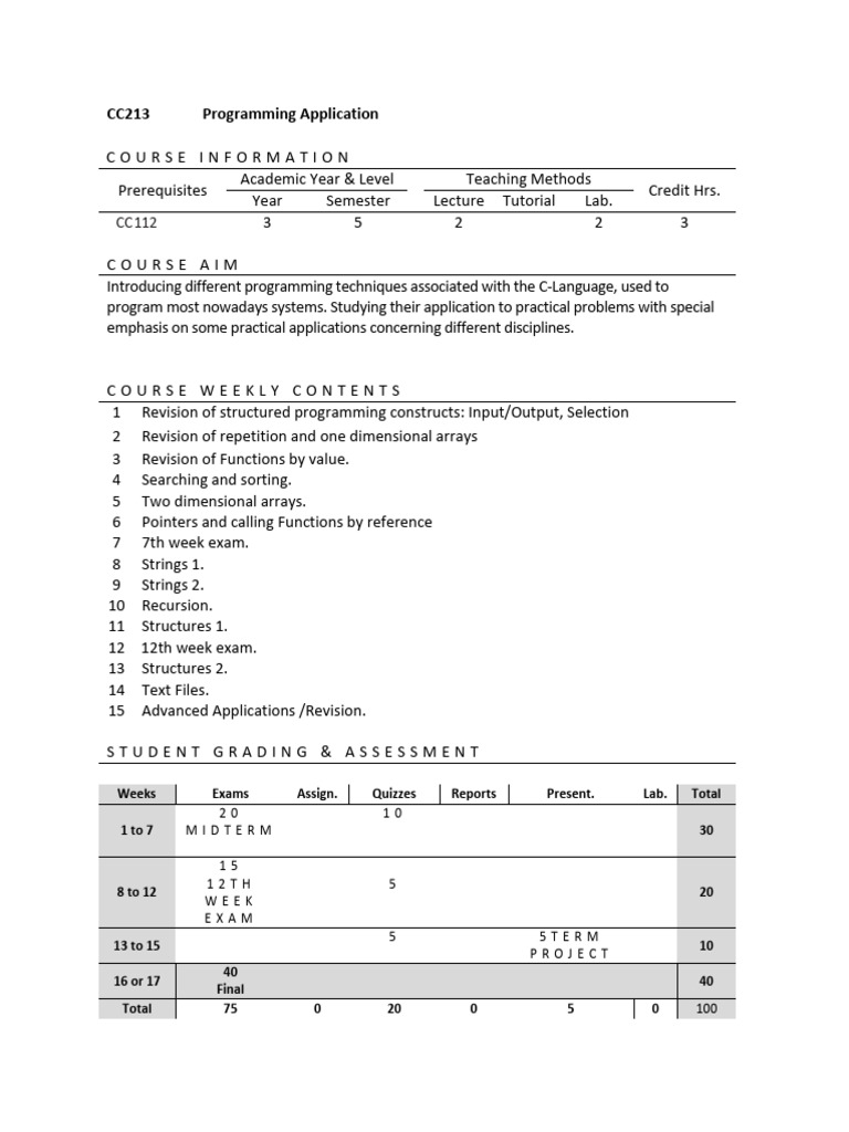 CC213 Programming Application3 | PDF