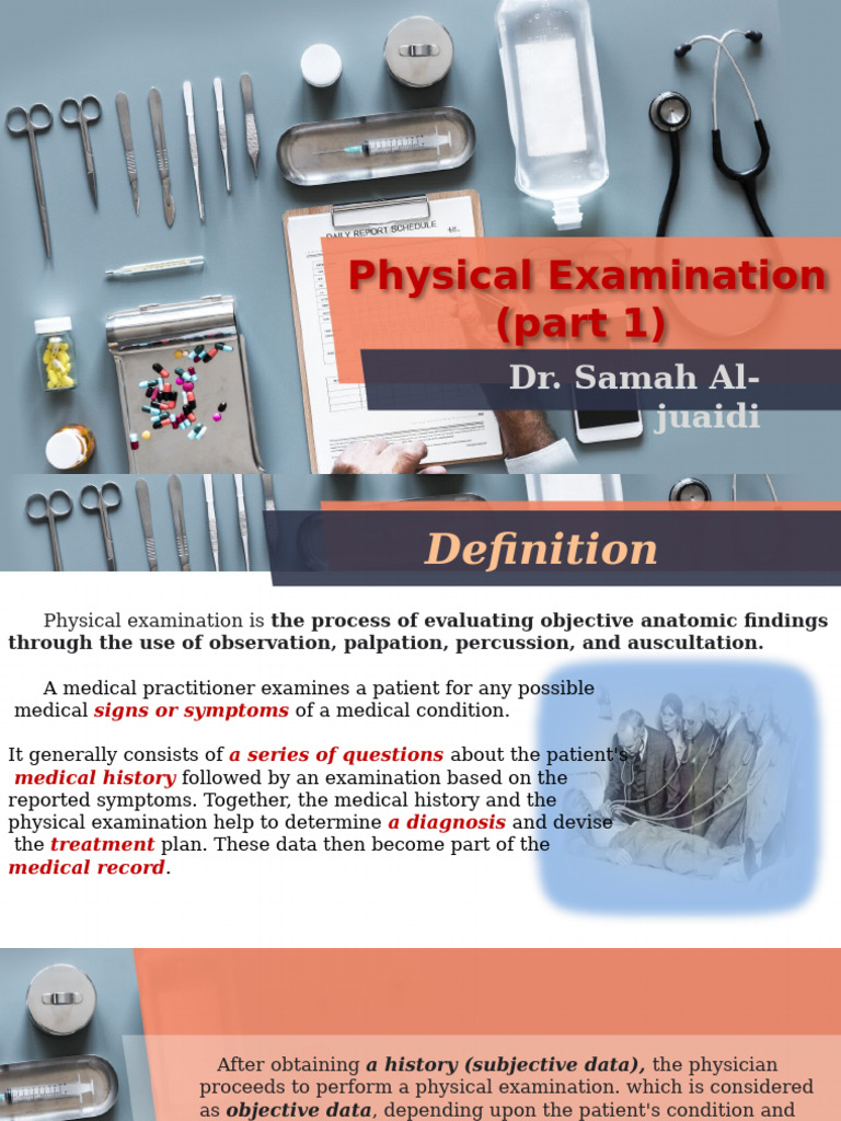 Overview of Physical Examination Techniques | PDF | Physical ...