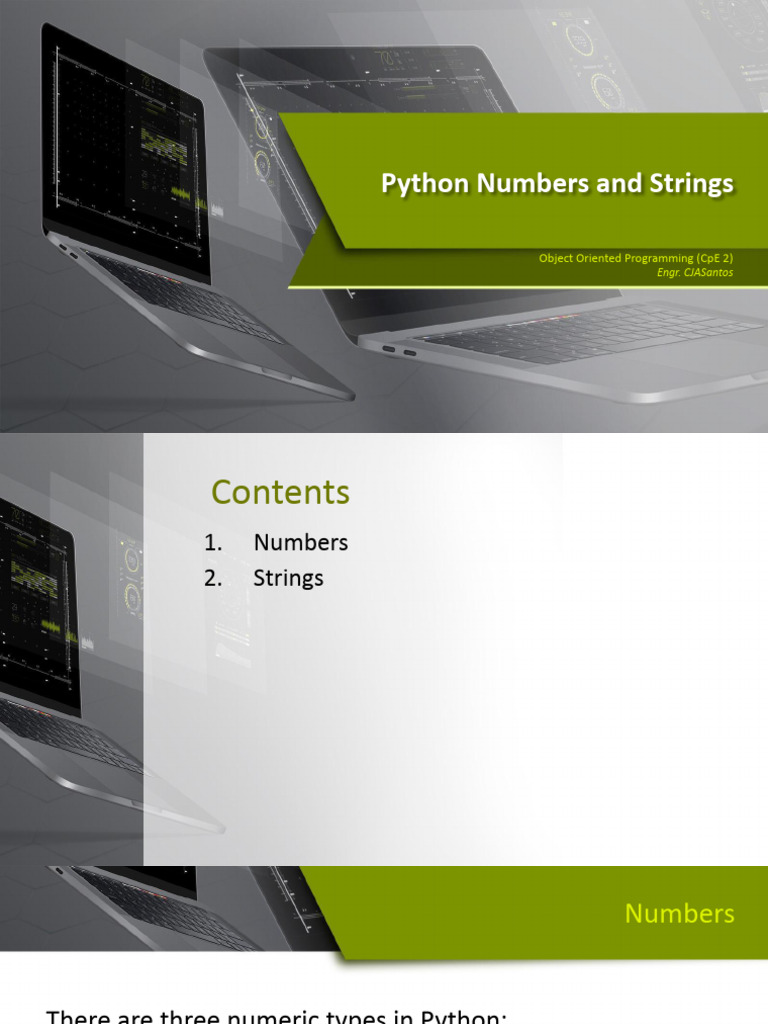 2 Numbers And Strings Pdf Data Type Integer Computer Science