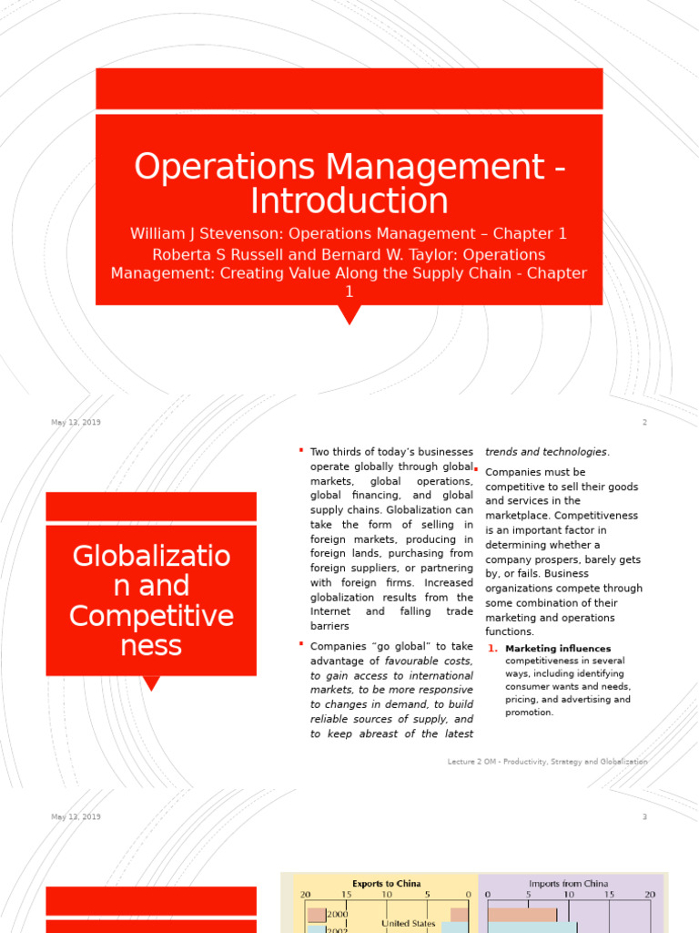 OM EMBA Lecture 2 Operations Management - Productivity | PDF | Economies | Business
