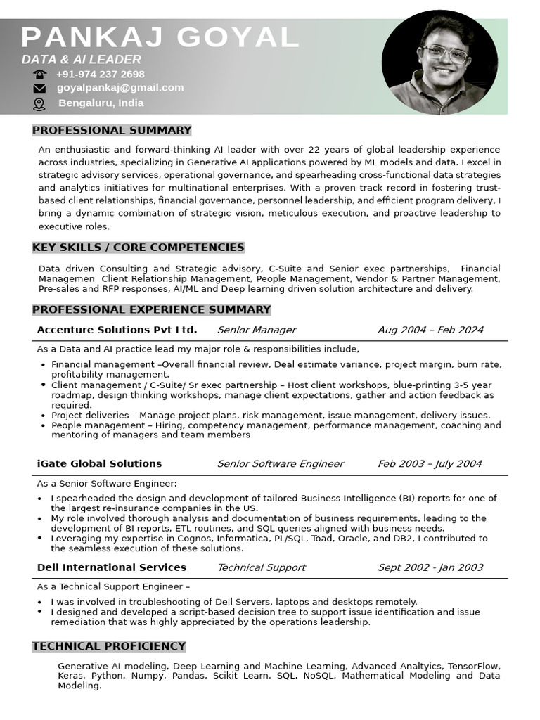 Pankaj Goyal - Jan 10 2025 | PDF | Analytics | Artificial Intelligence